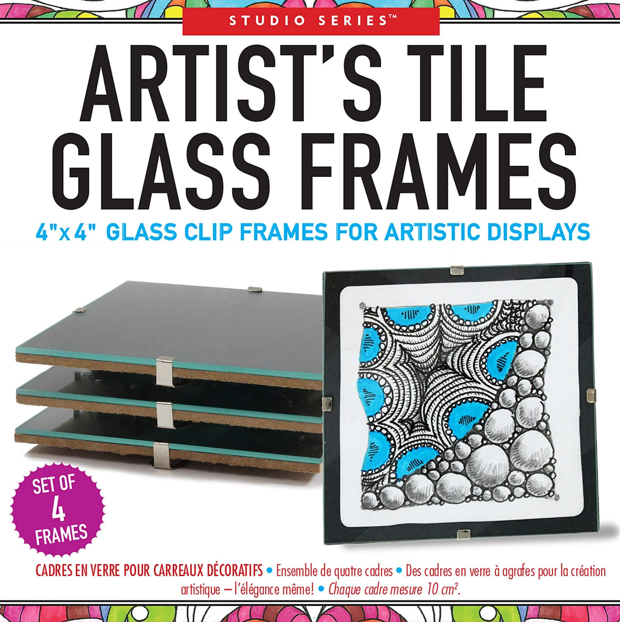 Woohoo! Artist’s Tile Glass Frames for Zentanglers | Do More Art with ...